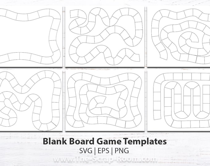 Printable Blank Board Game Templates Game Design Printable Game Diy