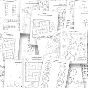 Printable Christmas Gnomes Activity Bundle for Kids: 4-in-1 Educational ...