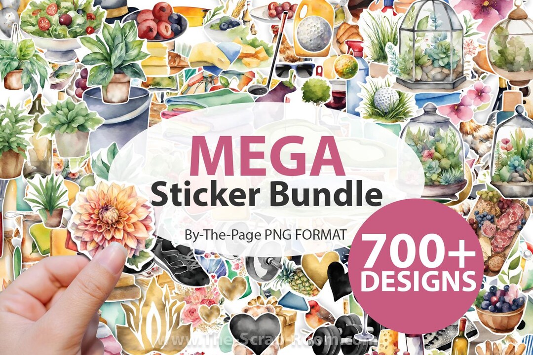 Printable Sticker Mega Bundle: Printable Stickers, Sticker Bundle ...