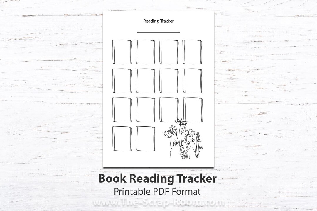 Printable Book Reading Challenge Tracker Page Reading Tracker Planner ...