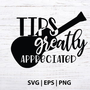 Tip Jar Digital Sticker Tip Jar Design "tips Greatly Appreciated" With ...