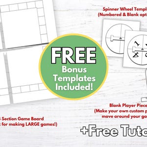 Printable Blank Board Game Templates Game Design Printable Game Diy ...