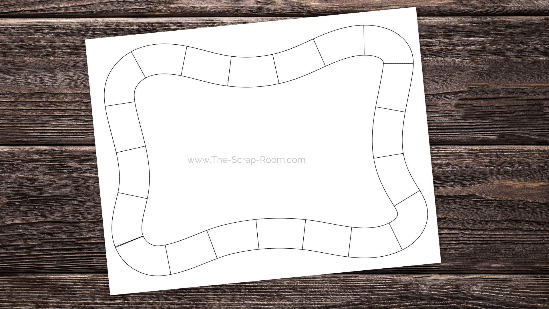 Printable Blank Board Game Templates Game Design Printable Game Diy