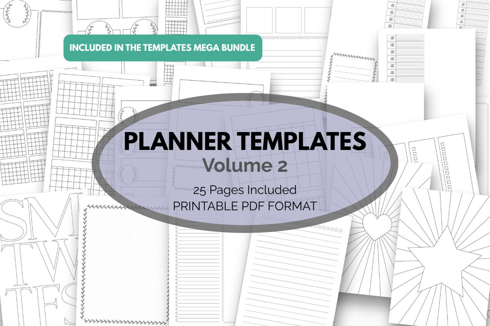 Planner Templates Printable Inserts Digital Planner Pages Daily Weekly ...