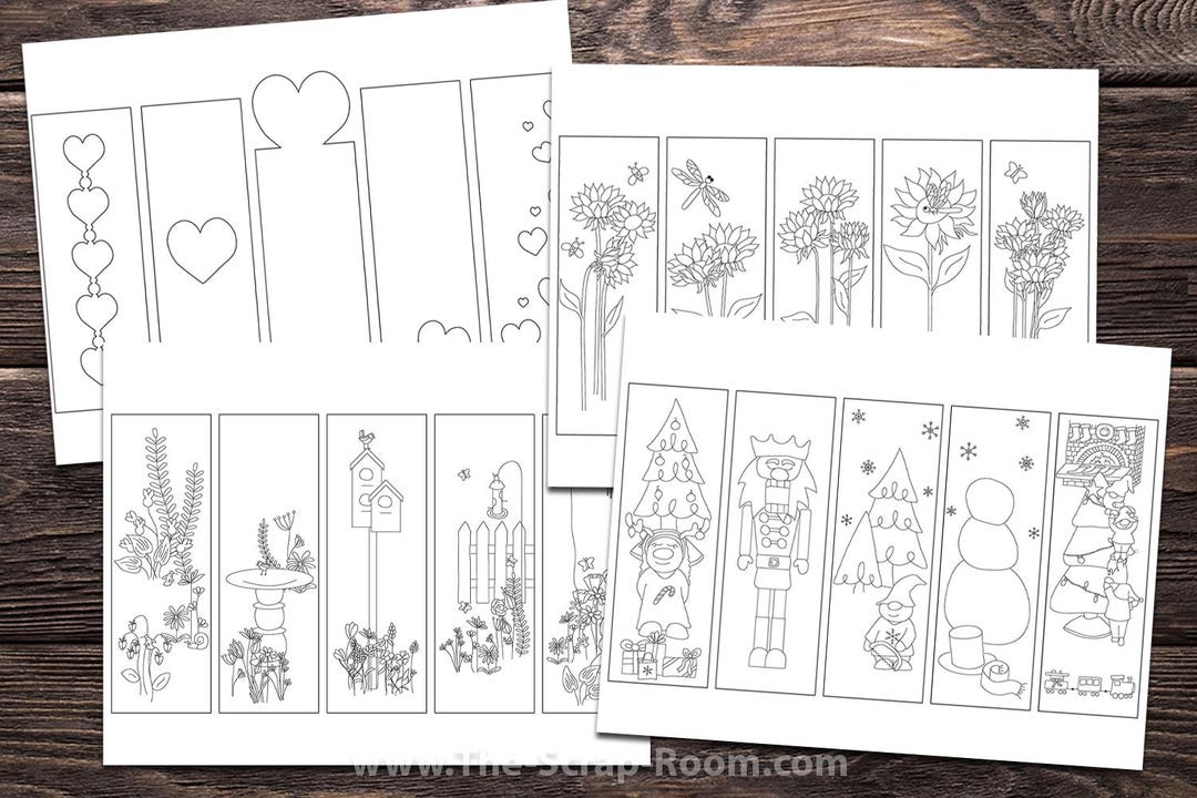 Printable Colorin Bookmark Bundle – 20 Handdrawn Doodle Designs Perfect ...