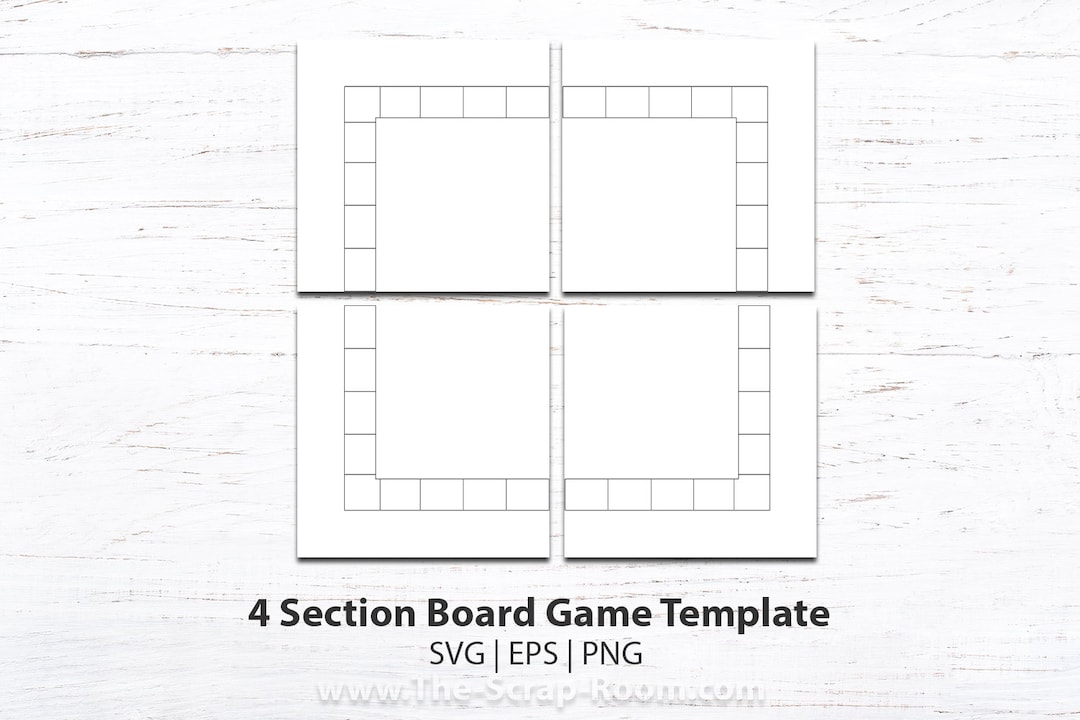 Game Board Printable Blank Template Diy Board Game Layout Printable ...