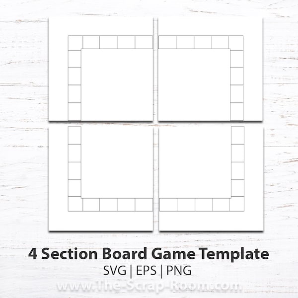 Printable Blank Board Game - Etsy