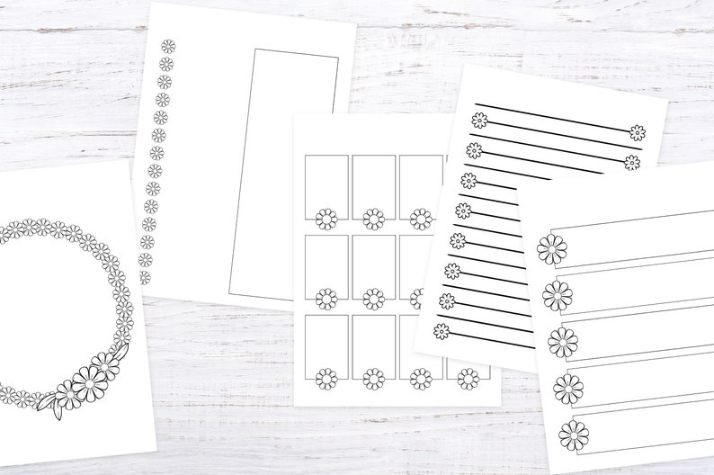 Printable Planner Pages A5 Planner Inserts Daily Weekly Monthly Undated ...
