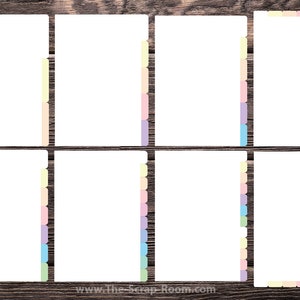A4 Divider Templates, DIGITAL Dividers - A4 Divider Tabs, Divider ...