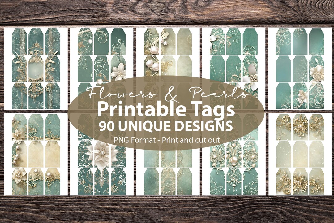 Printable Distressed Digital Tags, by the Page Tags for Journals ...