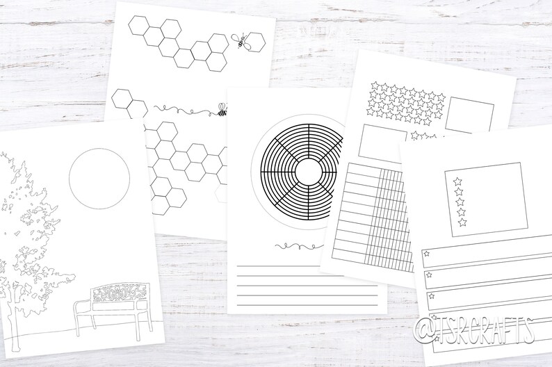 Printable Journal Templates Bundle 5 Printable Planner - Etsy