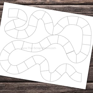 Printable Blank Board Game Templates Game Design Printable Game Diy ...