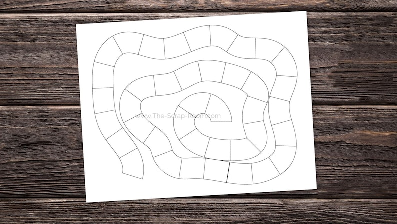 Printable Blank Board Game Templates Game Design Printable Game Diy ...