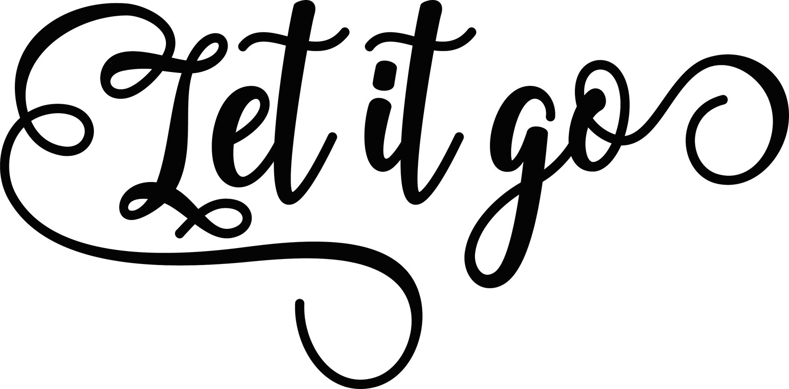 Let it go High Quality Vector graphic in eps svg ai png | Etsy