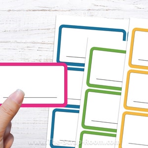 Printable Name Tag Template for Reunions Parties Events Labels 12 ...