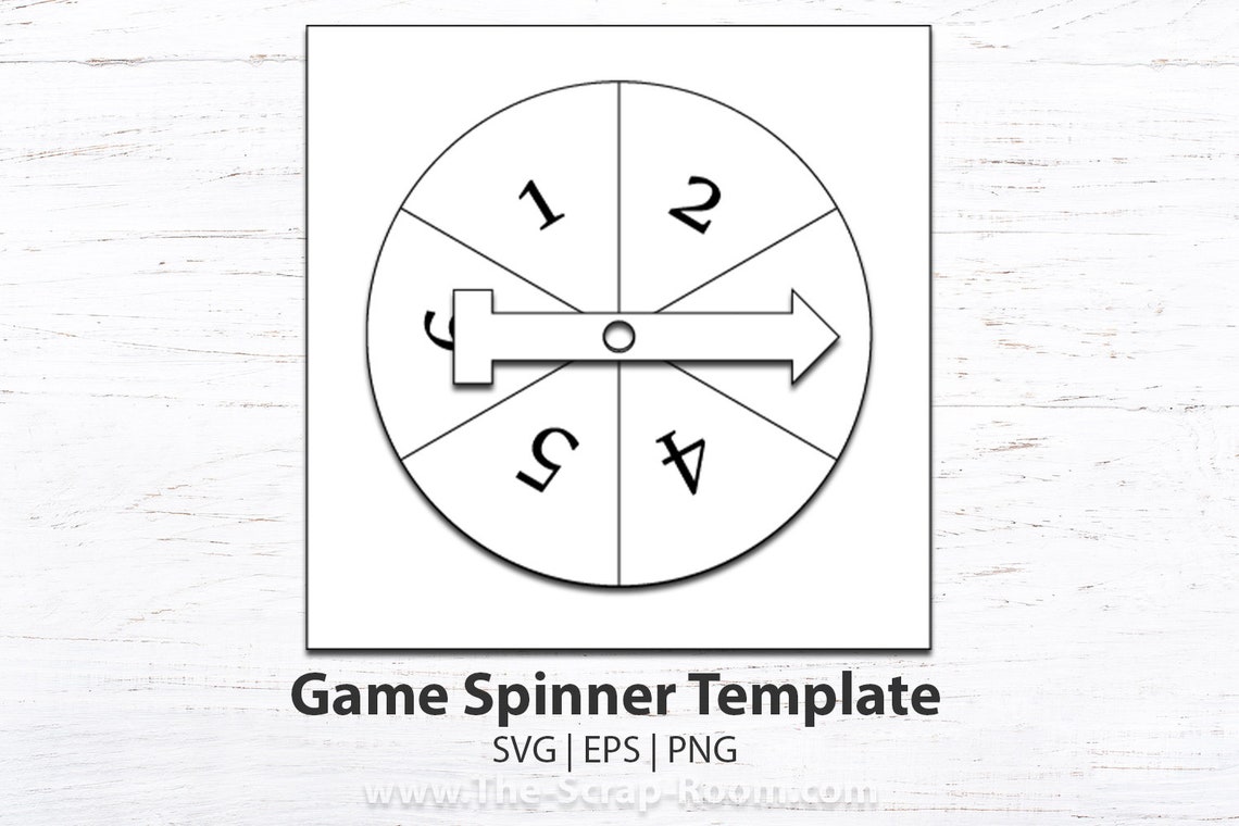 Game Spinner Wheel Template Blank Spinner Game Piece Diy Game Spinner ...