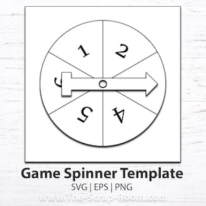 Game Spinner Wheel Template Blank Spinner Game Piece Diy Game Spinner ...