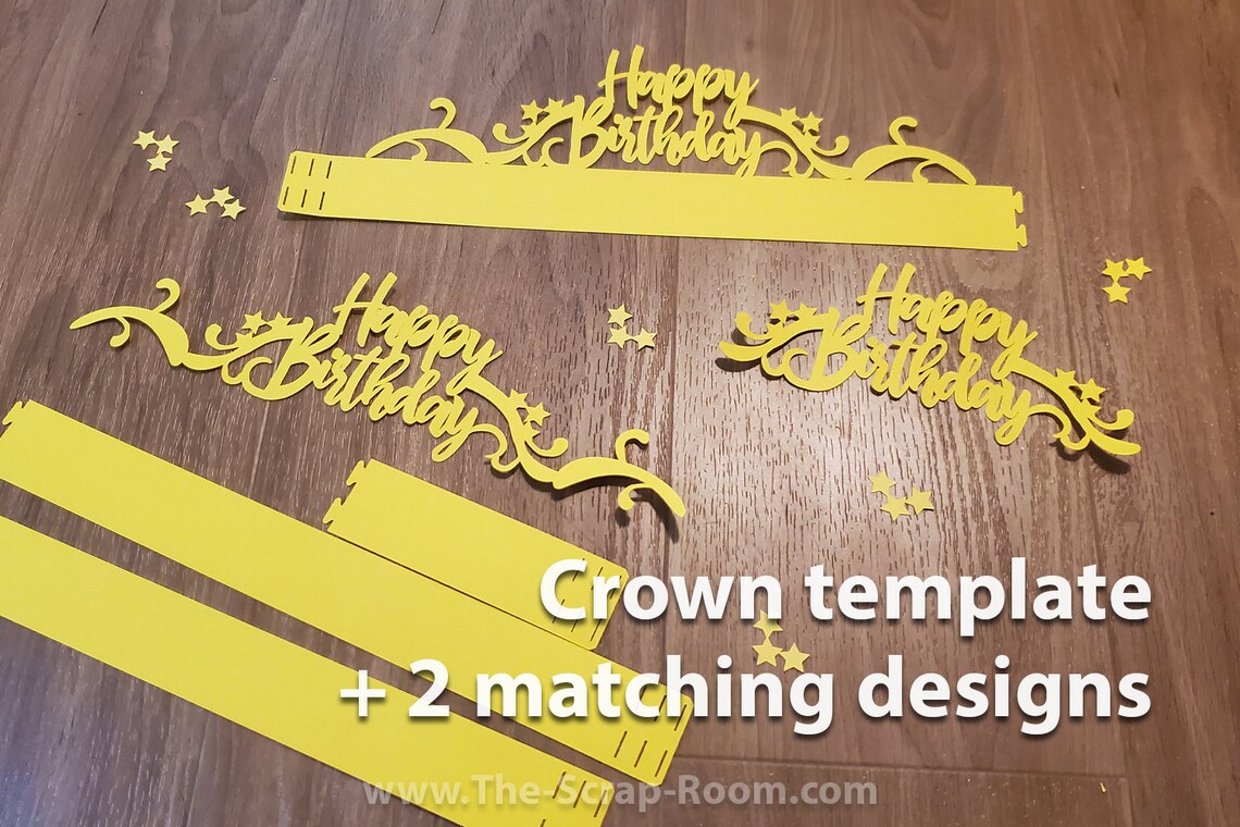 Happy Birthday Crown Template Happy Birthday Crown Plus - Etsy