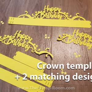 Happy Birthday Crown Template - Happy Birthday Crown Plus Happy ...