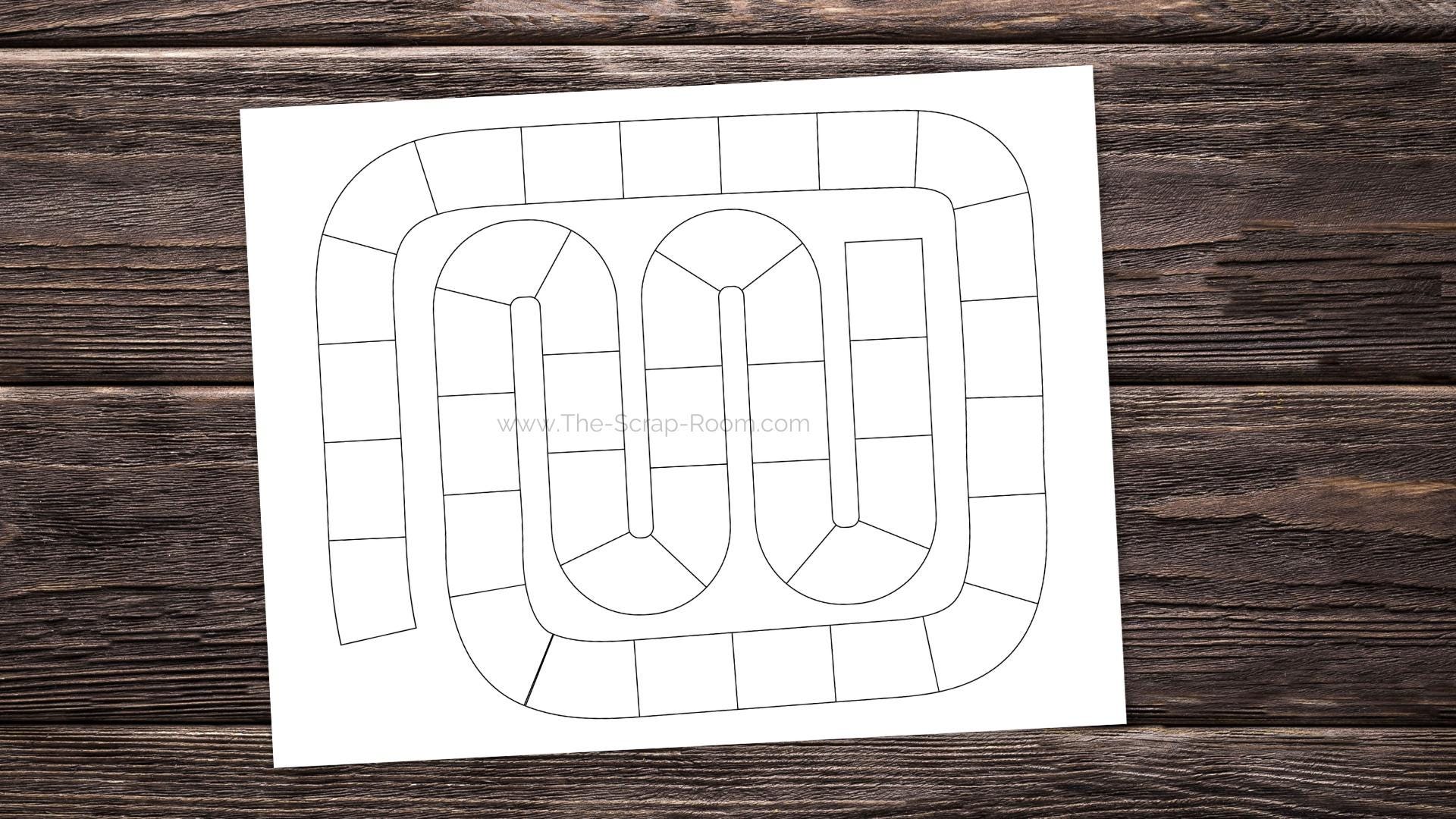 Printable Blank Board Game Templates Game Design Printable Game Diy ...