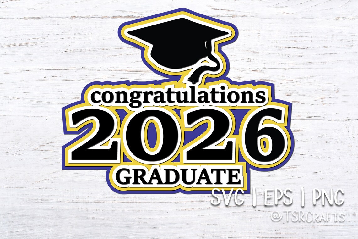 Class of 2026 Mini SVG Bundle Layered Svg Grad Designs | Etsy