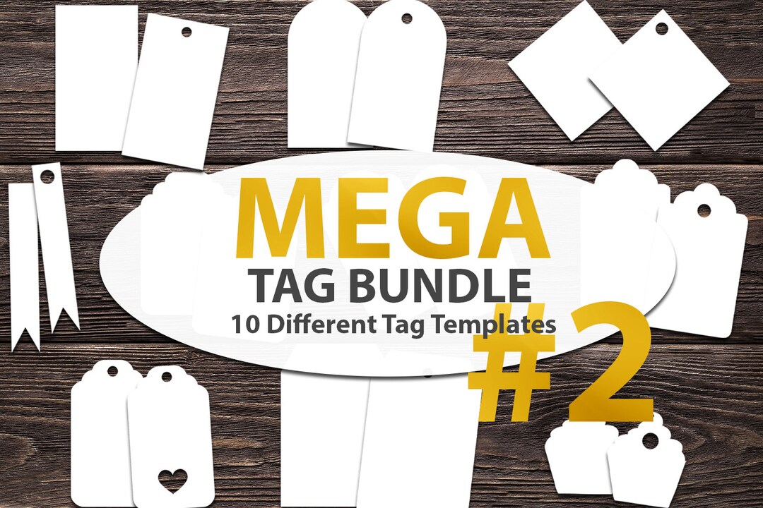 Hang Tag Template Mega Bundle 2 10 Tag Designs, Digital Tags, Gift Tags ...