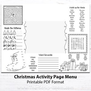 Printable Kid's Menu Template BUNDLE SET Kid's Menu Printable Menu ...