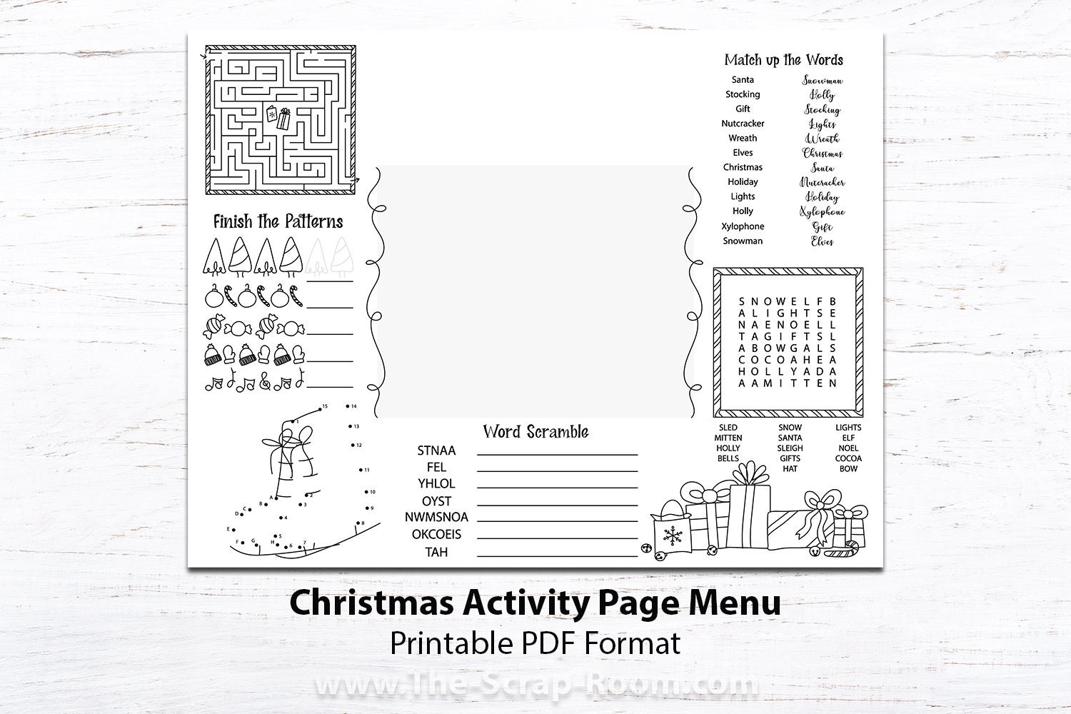 Printable Kid's Menu Template BUNDLE SET Kid's Menu Printable Menu ...