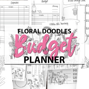 Floral Daily Planner Bundle Printable Undated Monthly, Weekly, and ...