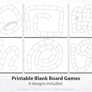 Printable Blank Board Game Templates Printable Game Diy Game Game Kit ...