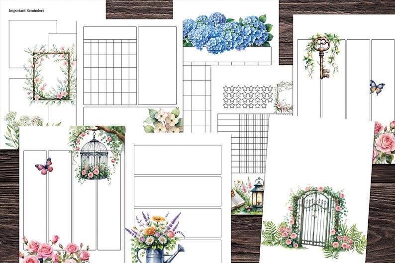 Daily Planner Inserts Cottagecore Printable Planner Daily Weekly ...