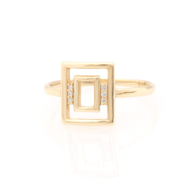 Geometric Ring - Etsy