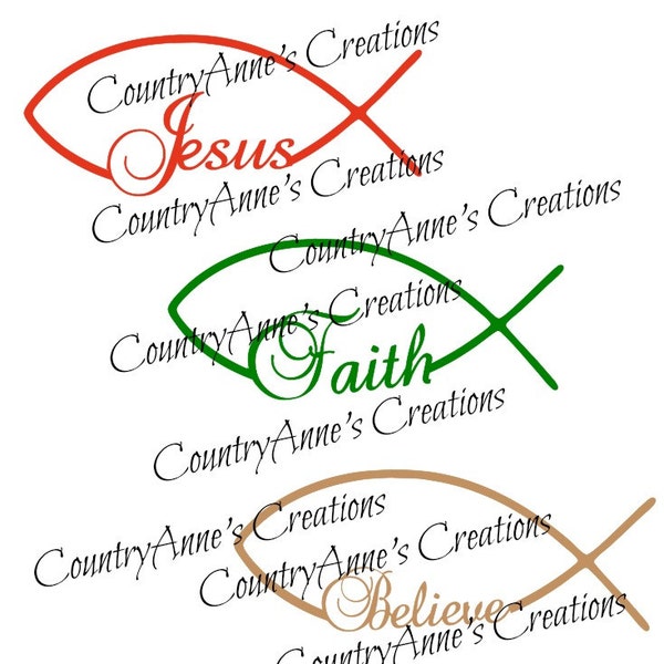 Jesus Fish Dxf Files - Etsy