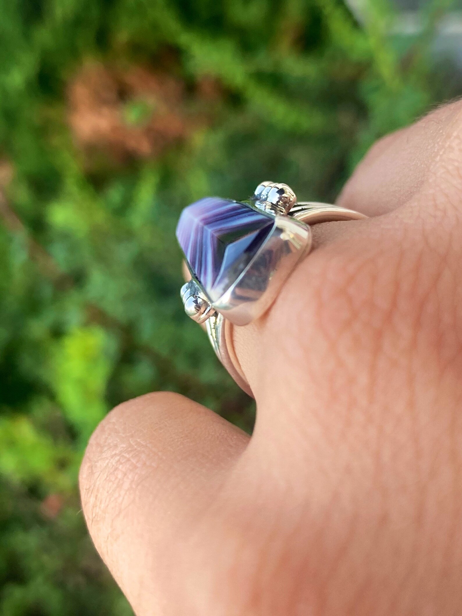 Wampum Feather With Silver Ring. - Etsy