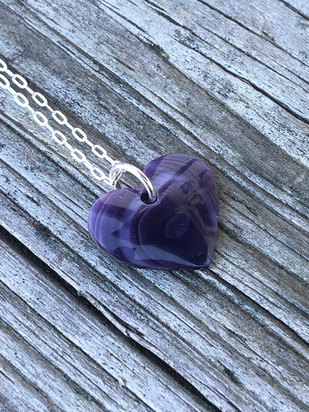 Gorgeous Wampum Heart Pendant Necklace. - Etsy