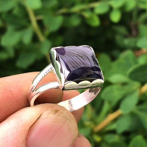 Sterling Silver Wampum Ring - Etsy