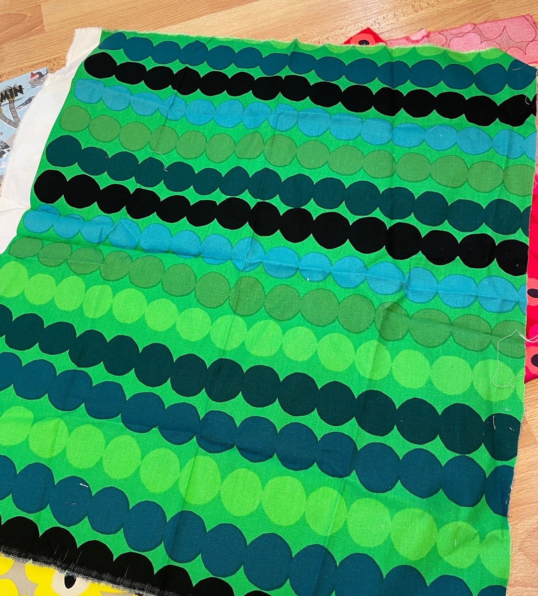 Marimekko Rasymatto Heavy Cotton Fabric, Remnant 54” Long and 26” Wide ...