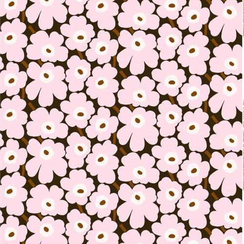 Marimekko Pink Pieni Mansikka Fabric Sold by Half Yard - Etsy