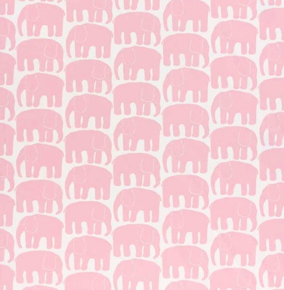 Finlayson Elephant Print Cotton Fabric Half Yard 60 | Etsy