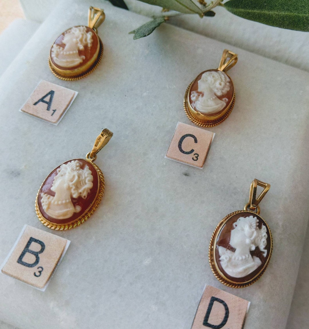 18k Gold Natural Cameo Pendant-real Cameo Pendant-carved by Hand Lady ...