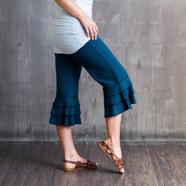 Cotton Ruffle Pants - Etsy