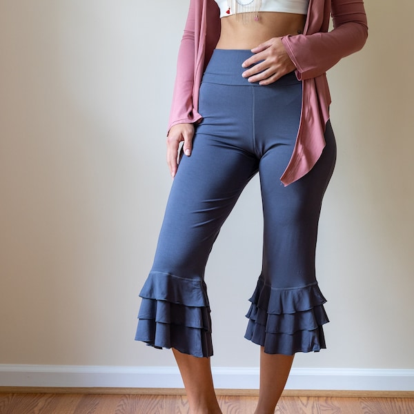 Womens Ruffle Pants - Etsy