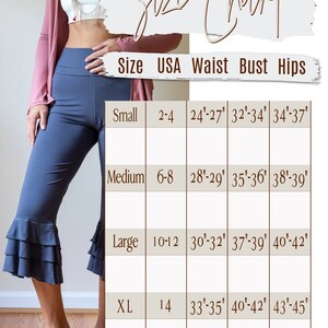 Ruffle Bloomer Yoga Flared Pants in Gray - Etsy