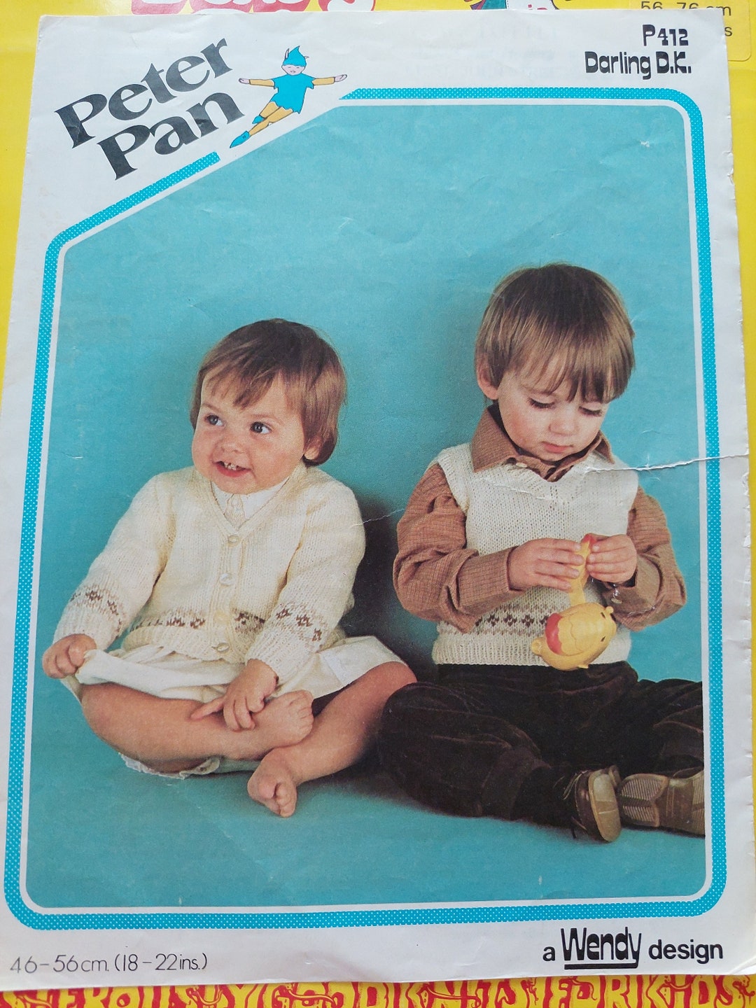 Knitting Pattern P412 Peter Pan DK Baby Children ENGLISH - Etsy