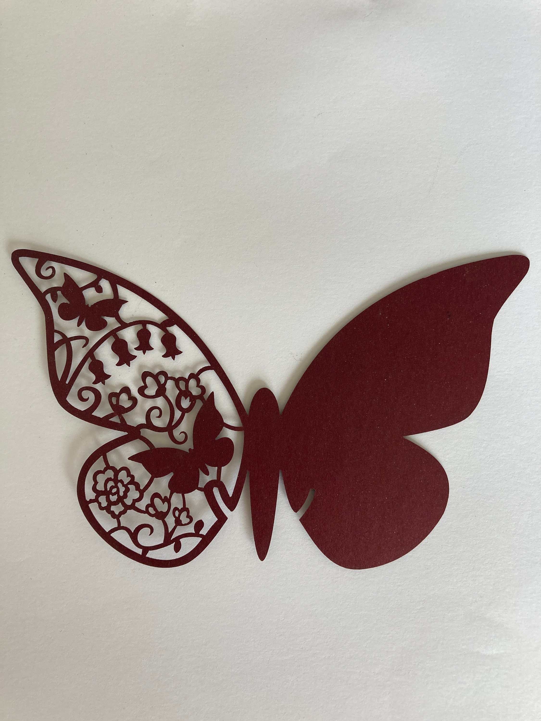 Pack of 12 Laser Cut Butterfly Place Cards. Perfect for Weddings - Etsy