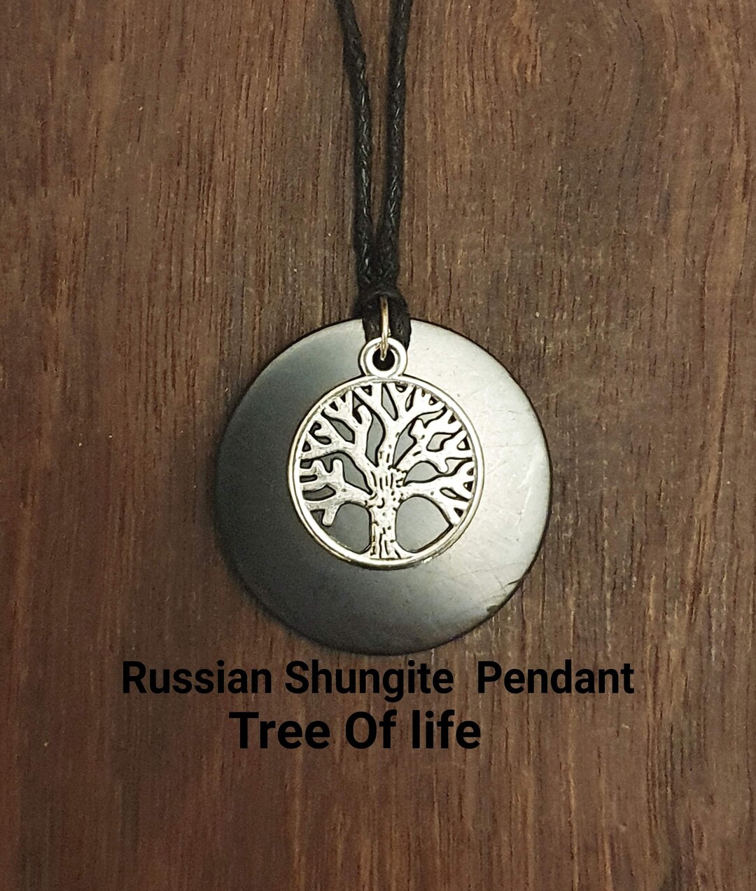 Shungite Tree of Life Pendant Necklace or Choker the Miracle EMF ...