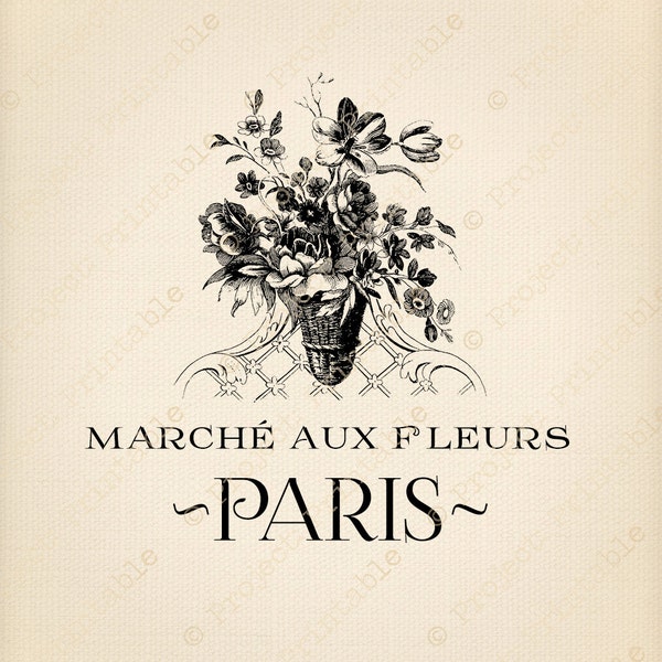 Paris Flower Market - Etsy