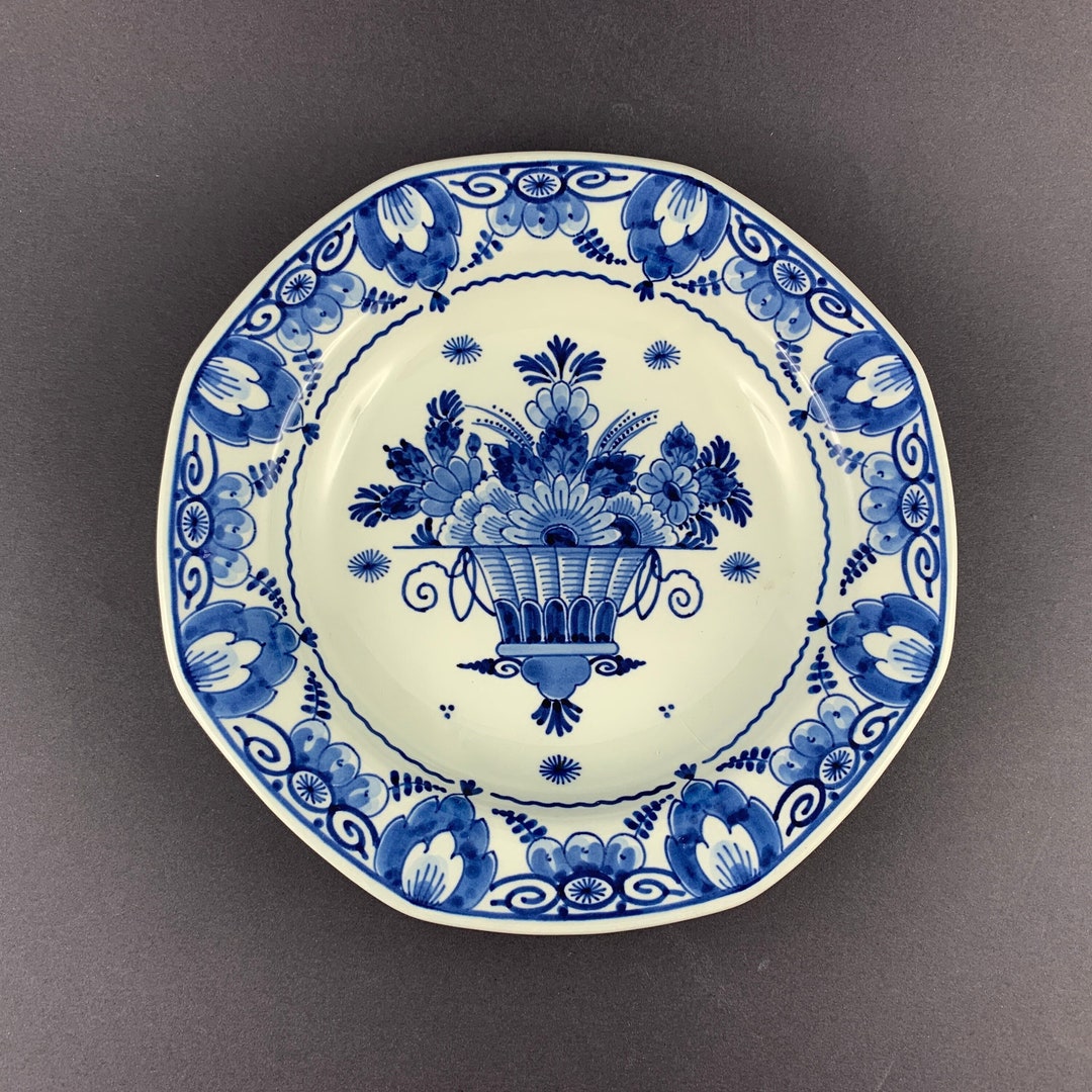 Royal Delft Blue Handpainted Plate 1979 Collectible - Etsy