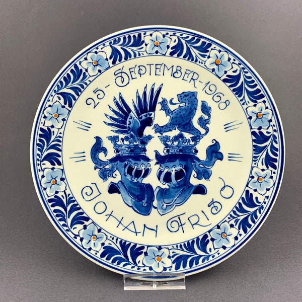 Delft Blue Birth Plate - Etsy