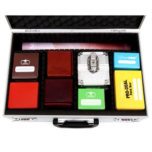A5 Silver Carry Case for Trading Card Storage Case Magic the Gathering ...